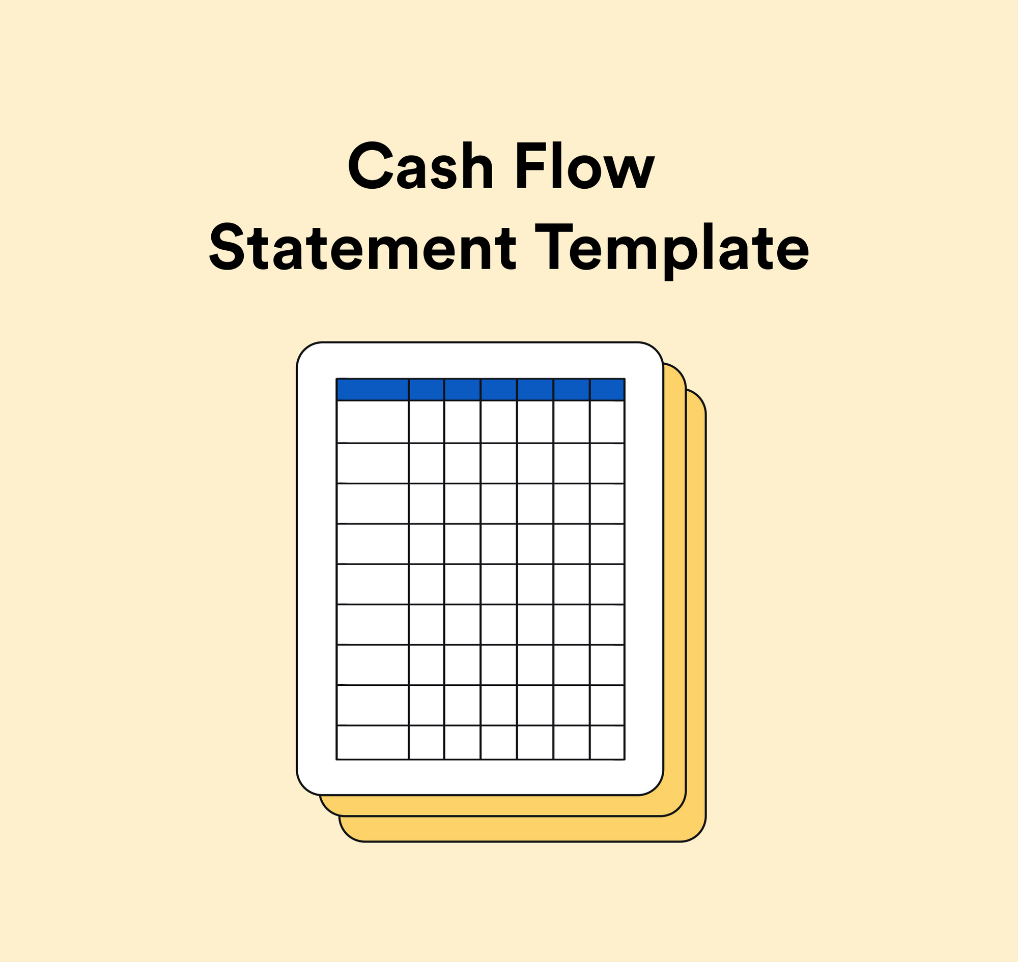 Cash Flow Statement Template