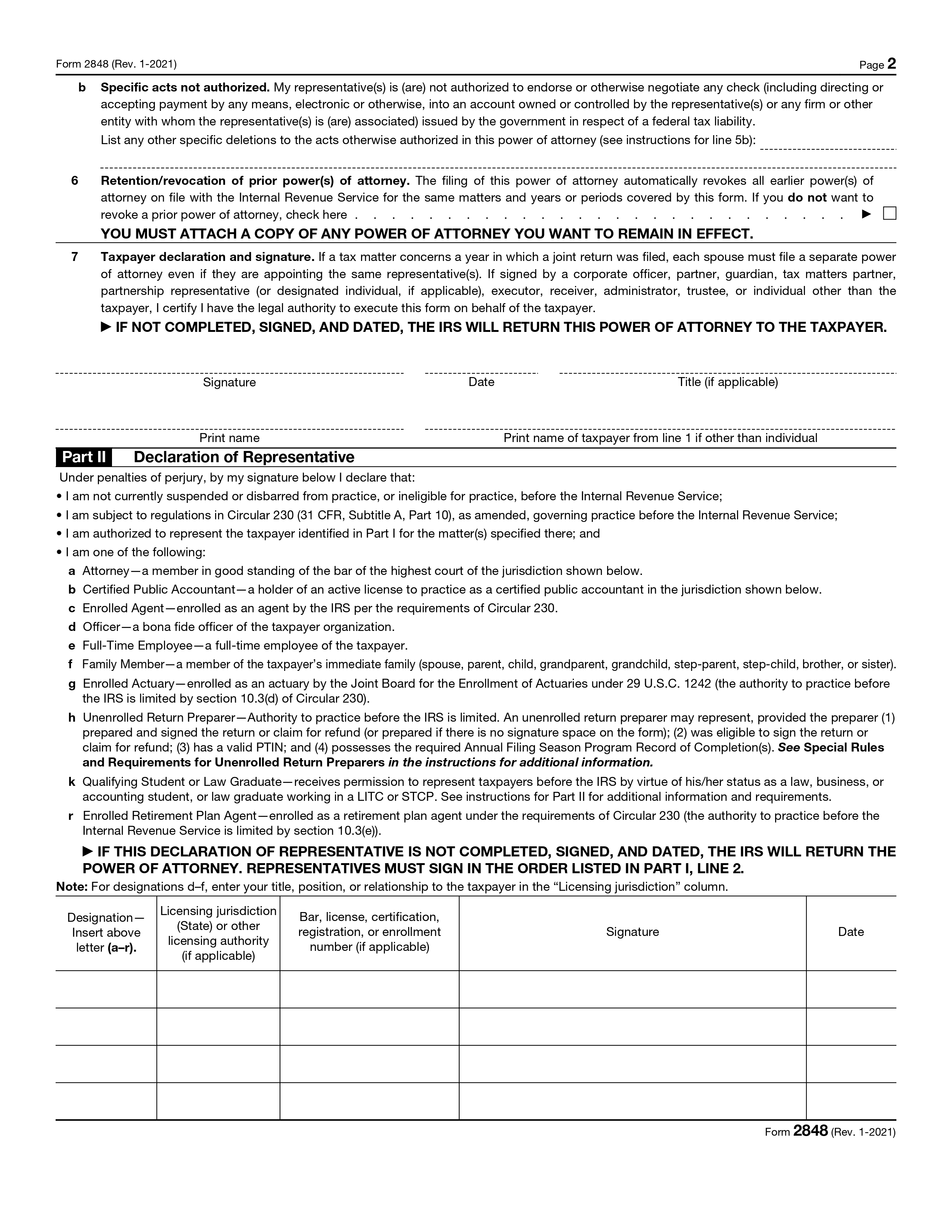 IRS Form 2848: Essential Guide to Power of Attorney for Taxpayers