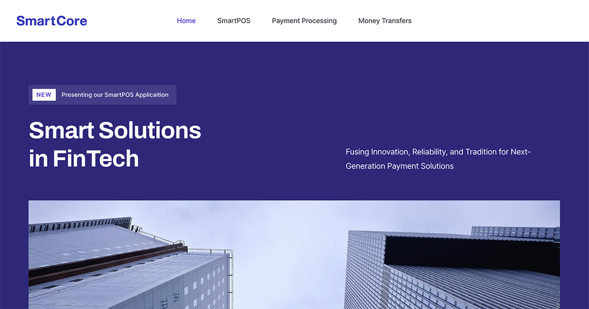 SmartCore - Building payment solutions of tomorrow