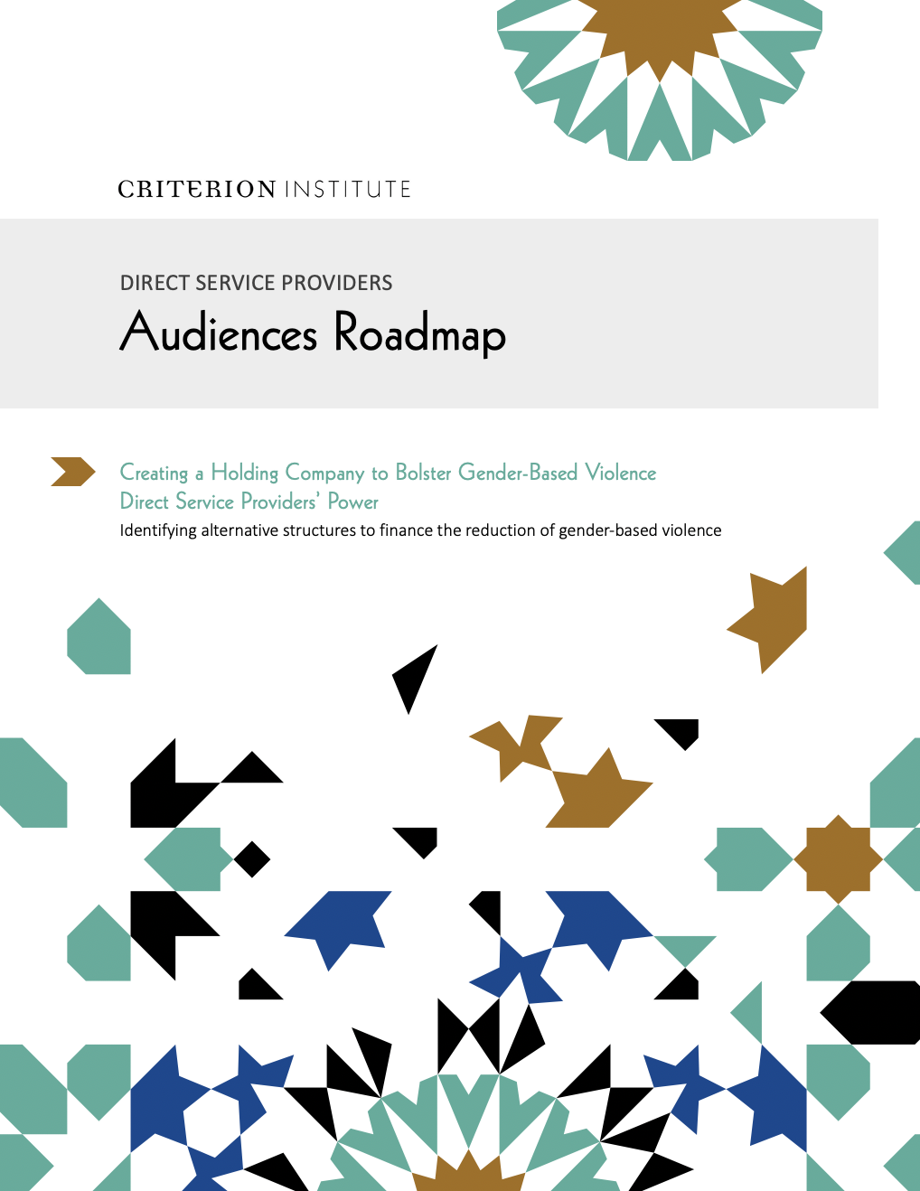 Creating a Holding Company to Bolster Gender-Based Violence Direct ...