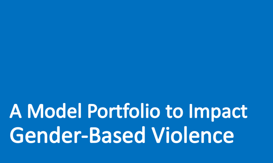 A Model Portfolio to Impact Gender-Based Violence