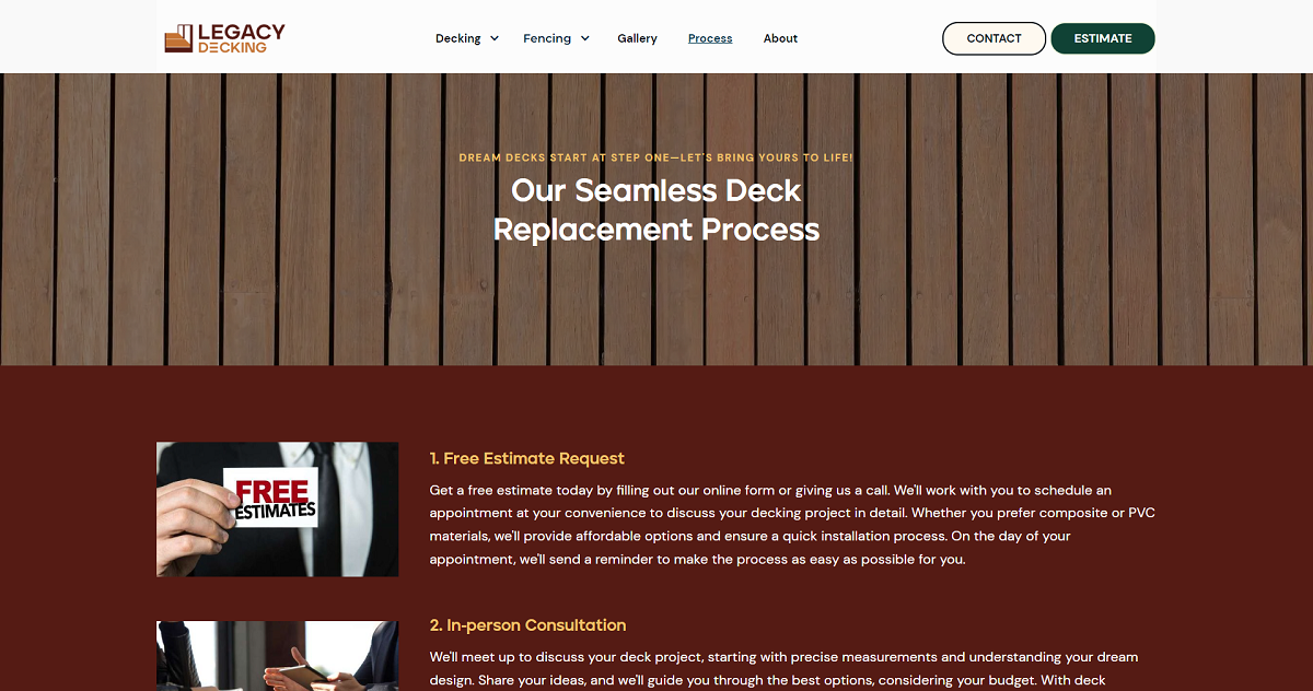 Deck Replacement Process | Deck Installation with Legacy Decking