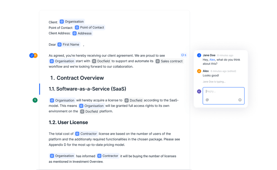 Docfield: Better contracts in less time