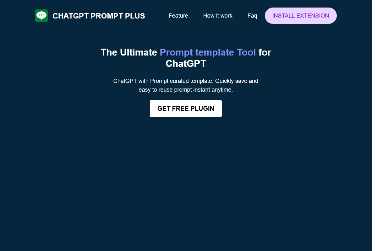 AI Tool | ChatGPT Prompt Plus