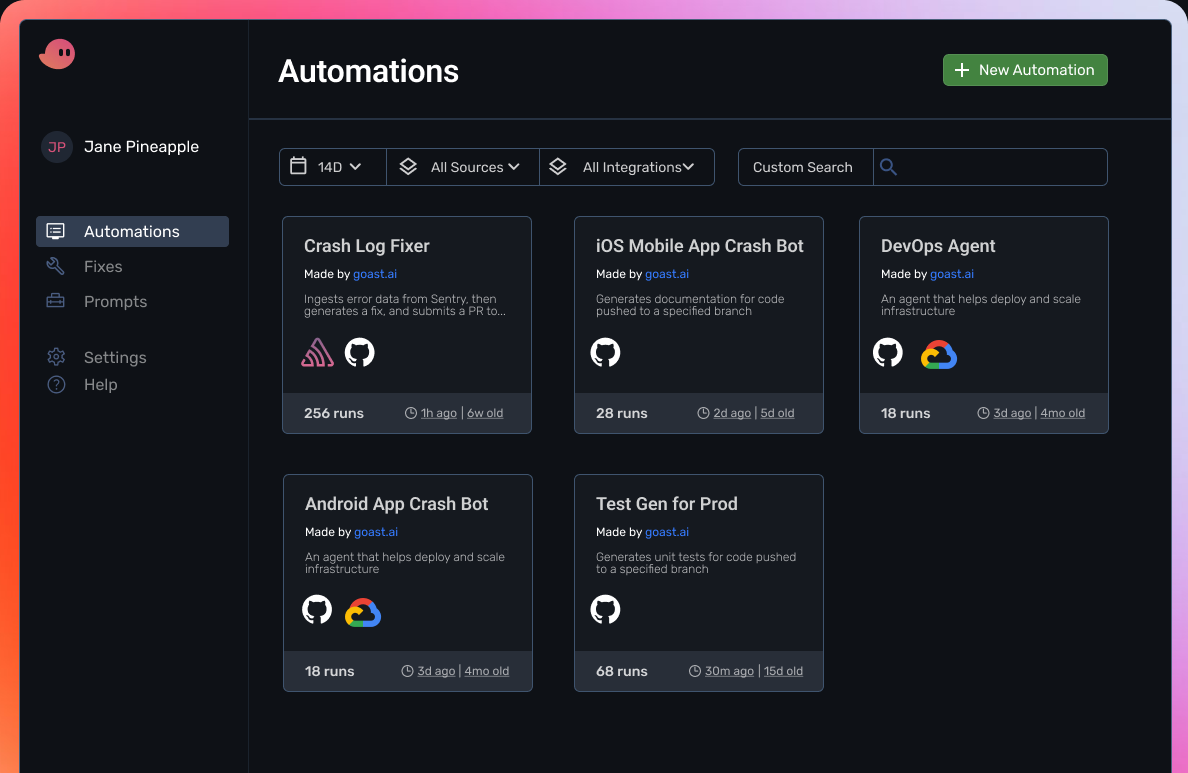 Goast.AI - Automation for Software Engineers