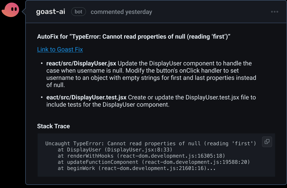 Goast.AI - Automation for Software Engineers