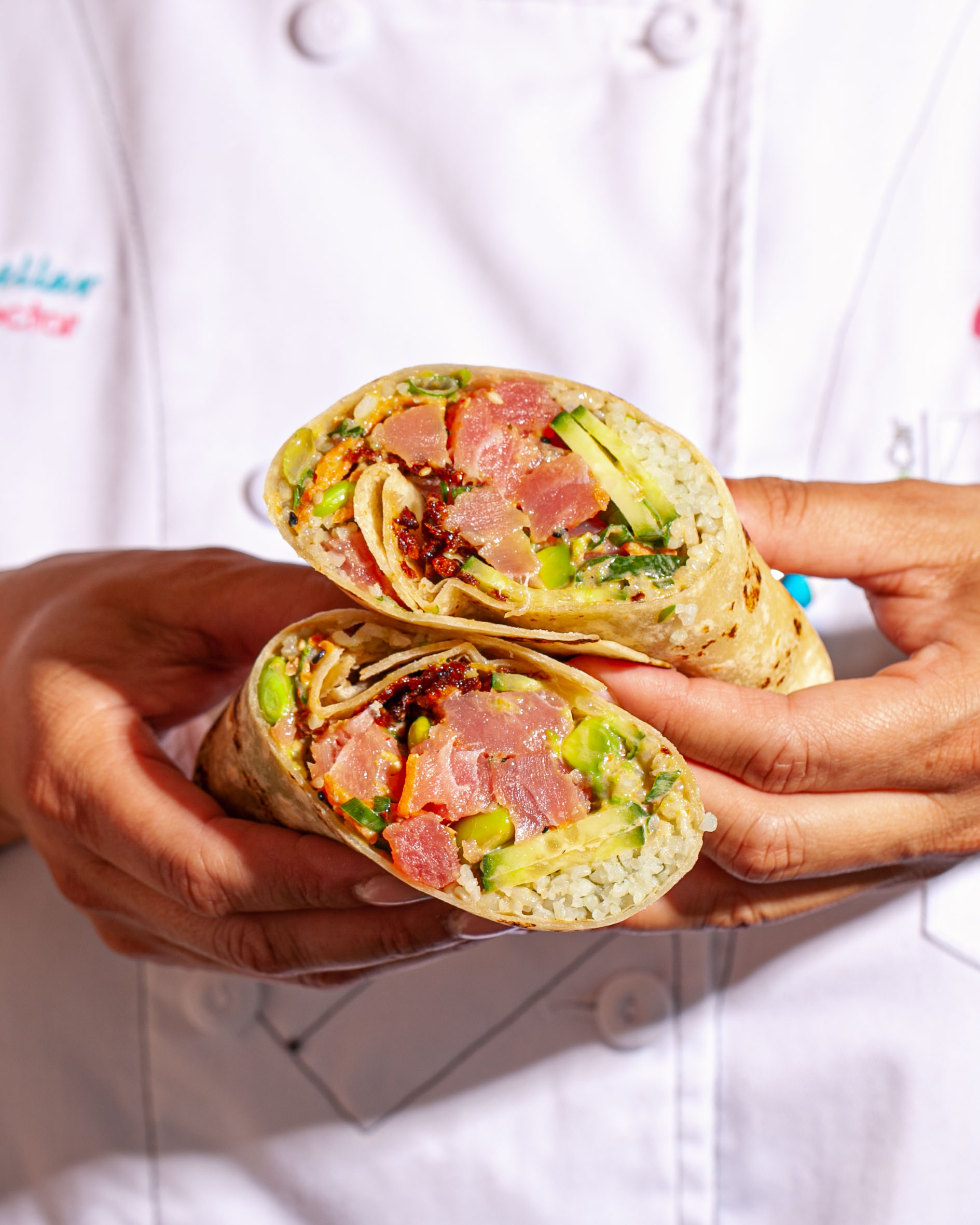 Poke Burrito - Spicy Tuna with Gluten-Free Tortilla - Sweetfin