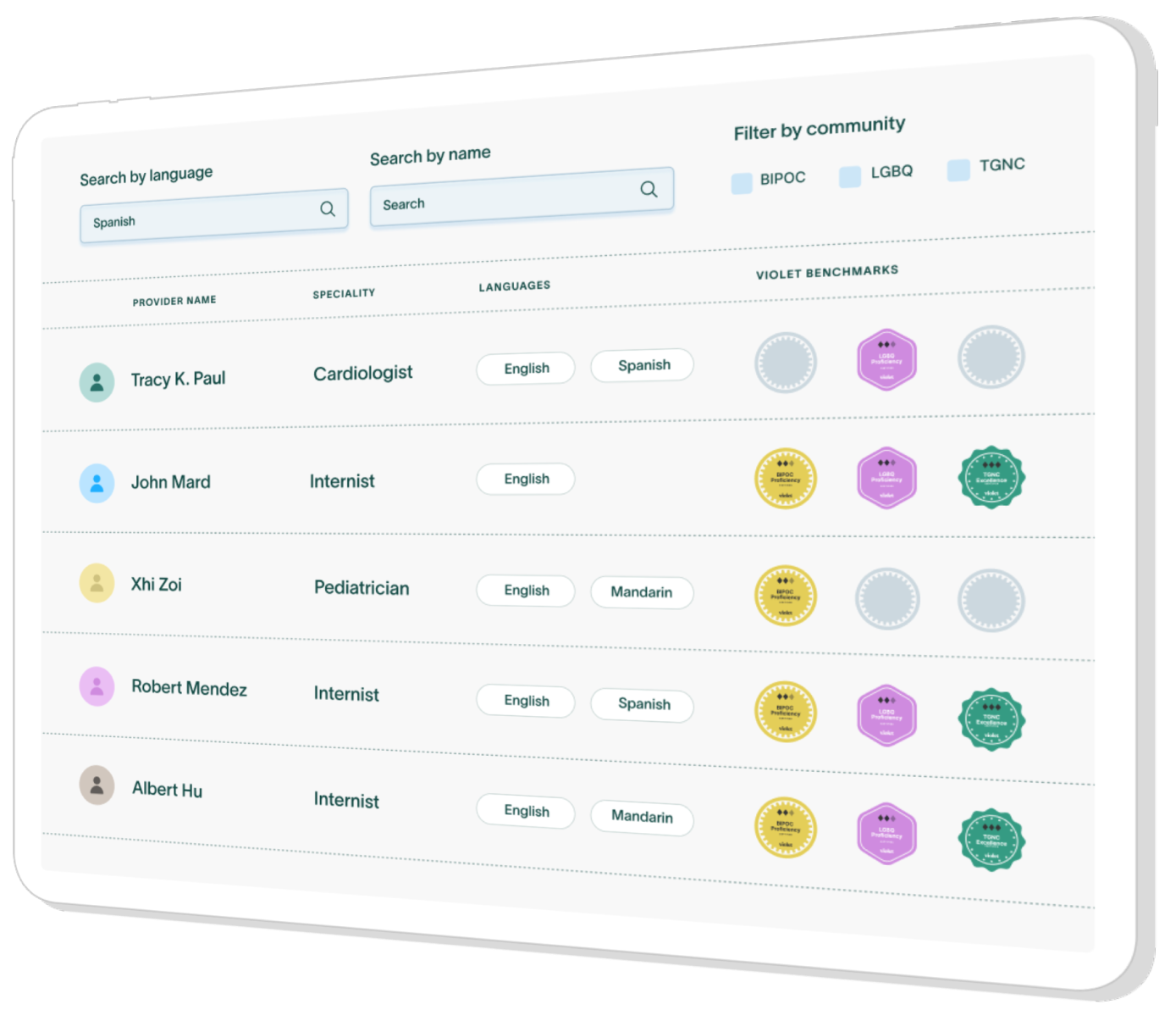 Violet | Build Inclusive Networks For Health Plans