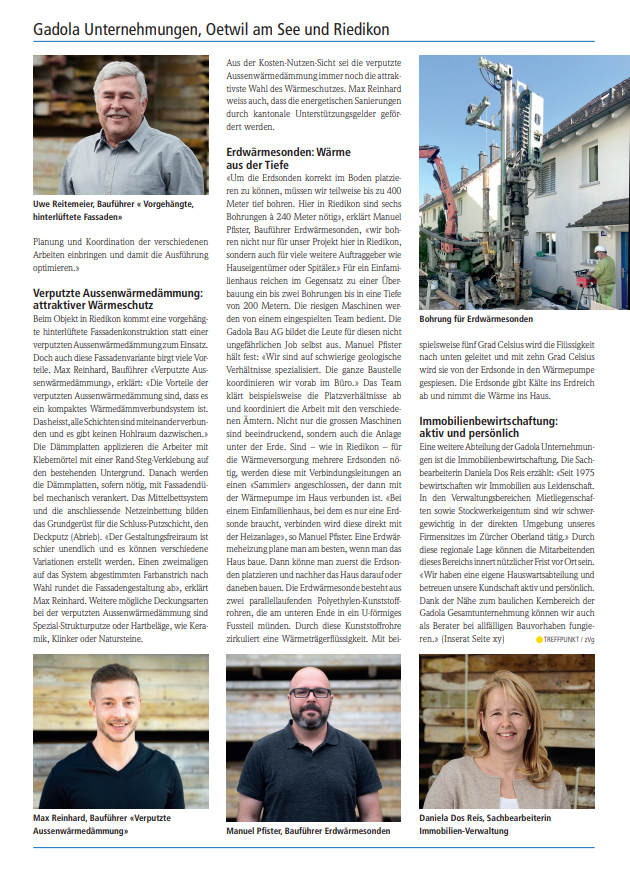 Hand in Hand zu neuen Gebäuden | Gadola Gruppe