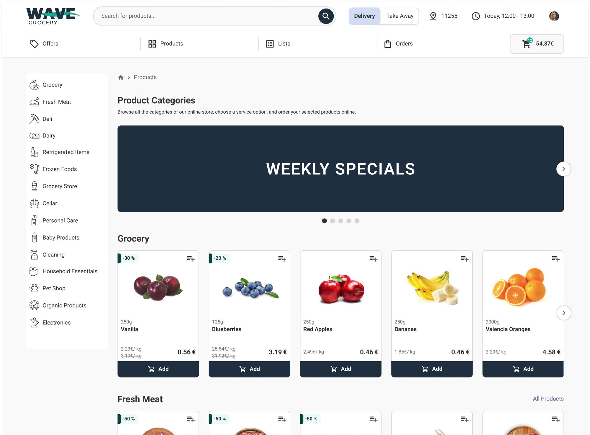 Grocery Ecommerce Platform Wave Grocery | Desquared