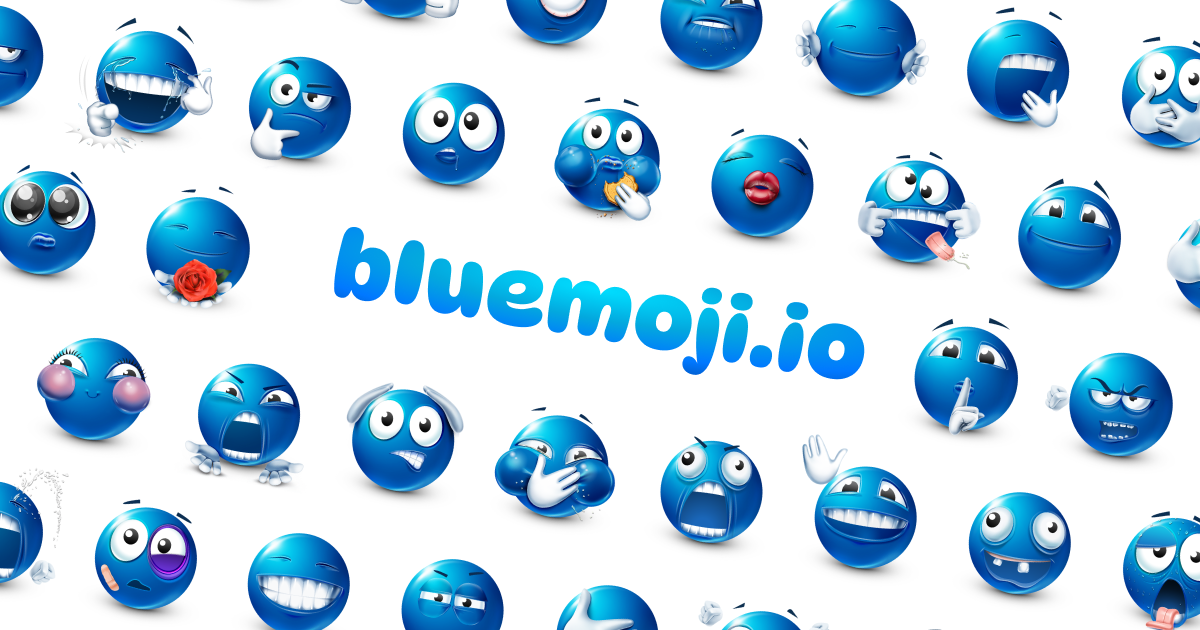 About Blue Emojis by Tanya Mau