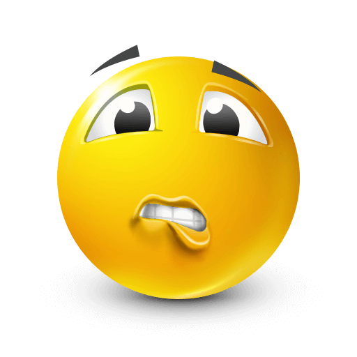 Quivering Lip Blue Emoji