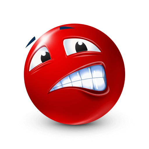 Exhausted Blue Emoji