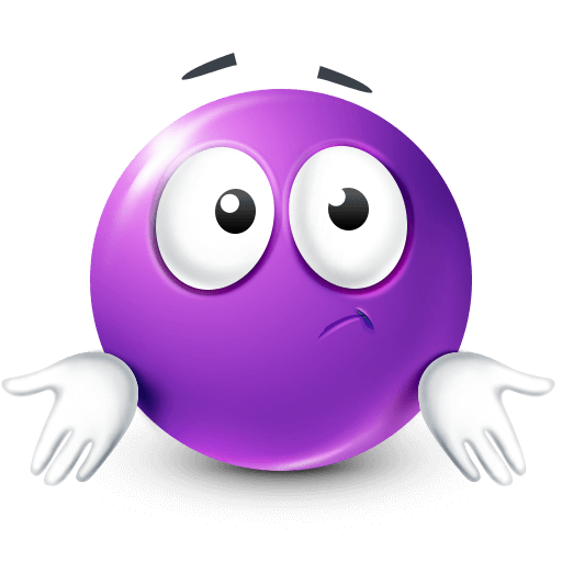 Unimpressed Blue Emoji