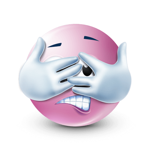 Sleepy and Yawning Blue Emoji