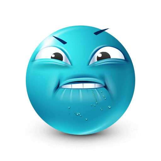 Making an Argument Blue Emoji