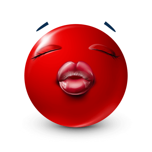 Sexy Biting Lip Blue Emoji 2394