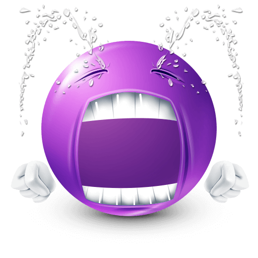 Unimpressed Blue Emoji