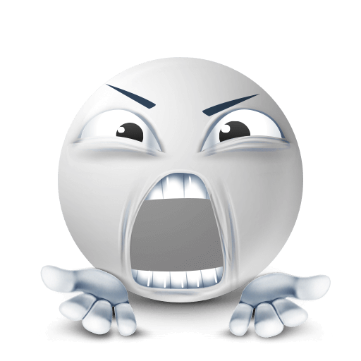 Making an Argument Blue Emoji