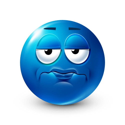 Innocent and Pretty Blue Emoji