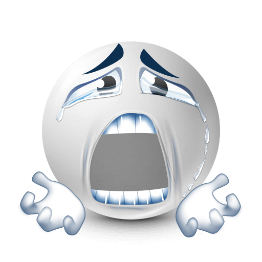 Roaring Angry Beast Blue Emoji