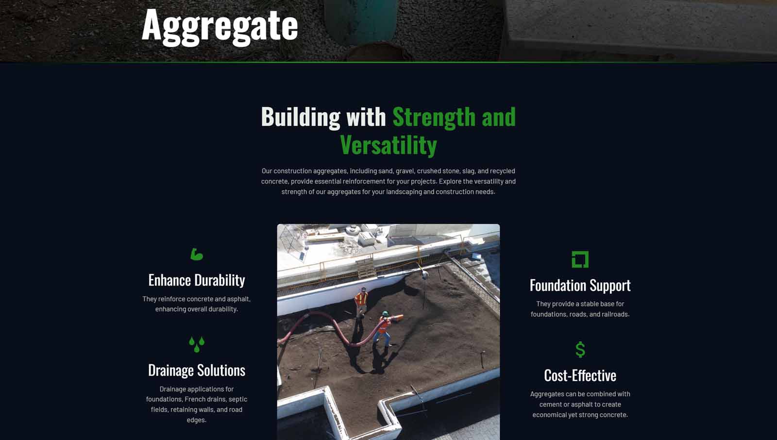 Precision Aggregate Blower Truck Services | Gray's Landscaping