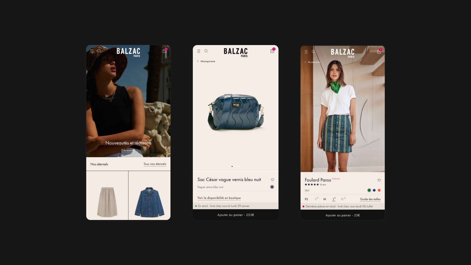 Refonte du site Balzac Paris