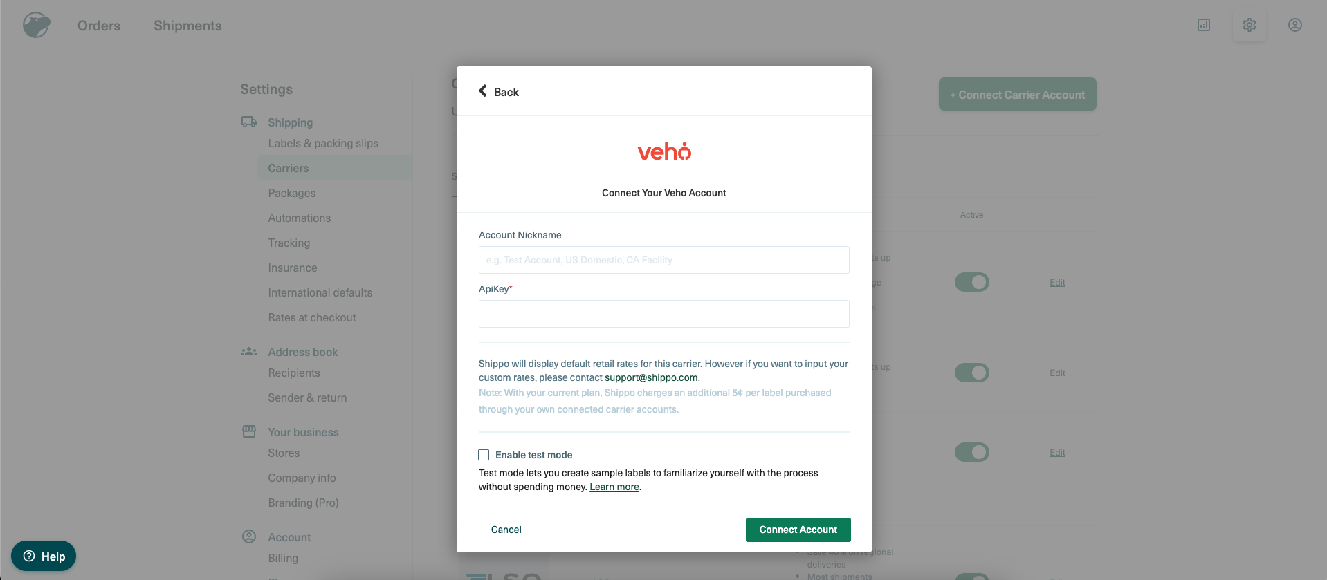 Bulk Label Downloads, Evri Rate Changes & Veho Integration