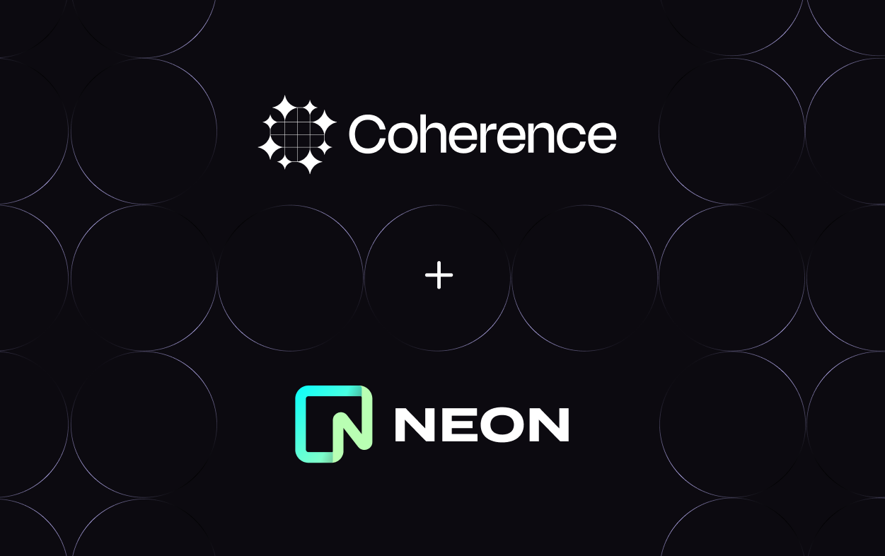 Coherence now supports Neon as a new database provider.