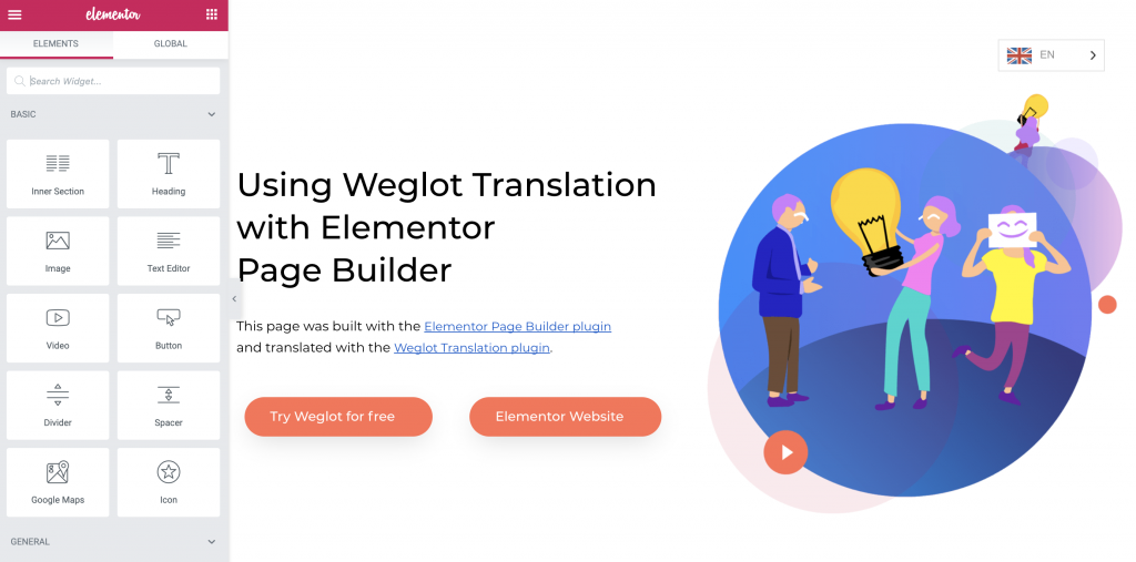 How to translate your Elementor website