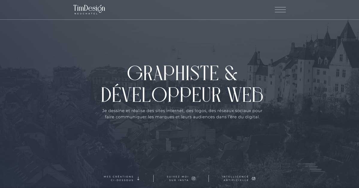 TimDesign.ch - Graphisme & Web à Neuchâtel