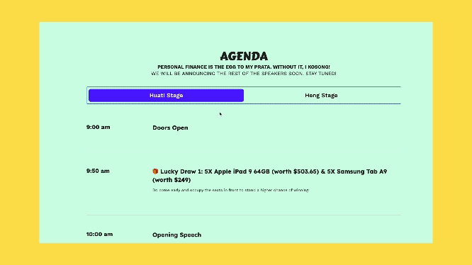 Seedly Personal Finance Festival | Made by Underscore