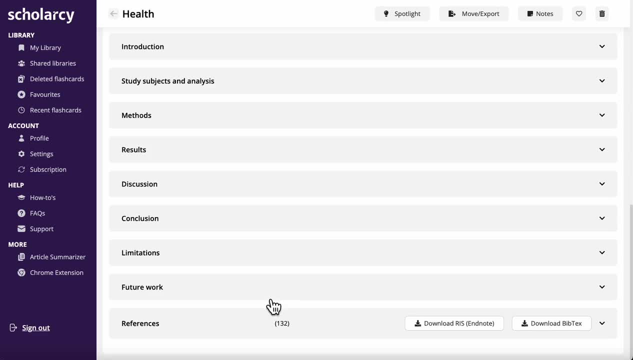 Supercharge your reading - Scholarcy User Guide