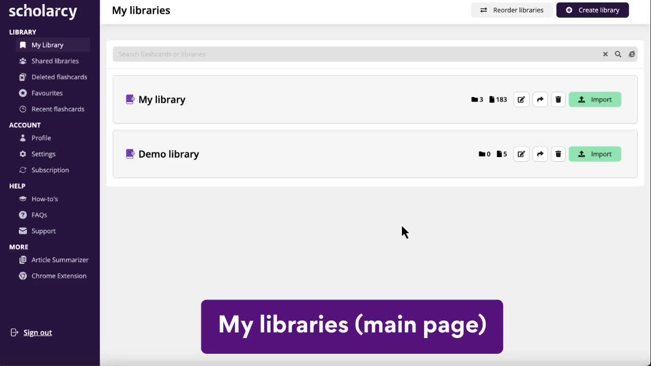 Organise and customise - Scholarcy User Guide