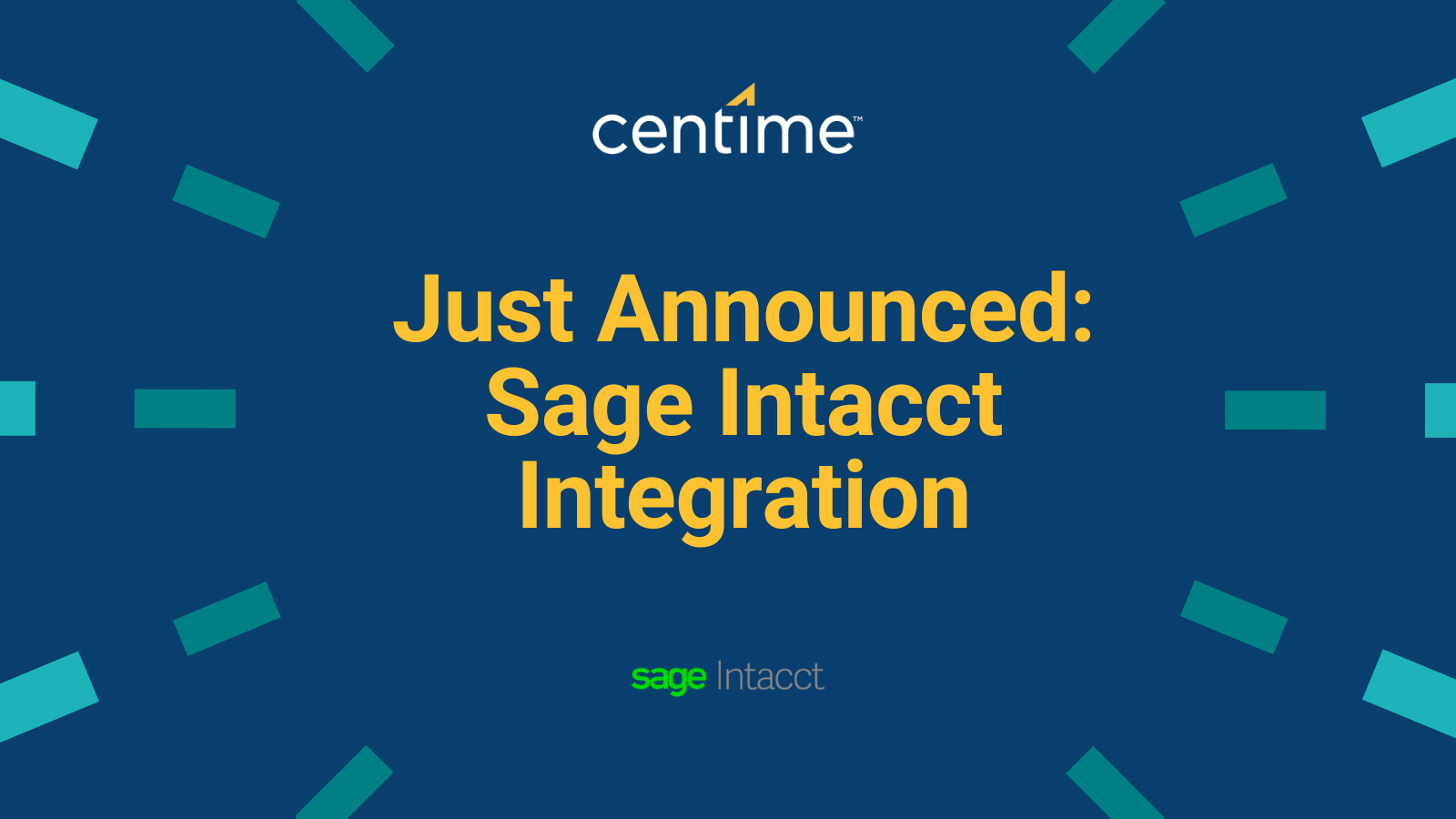 Centime Announces Strategic Integration with Sage Intacct | Centime