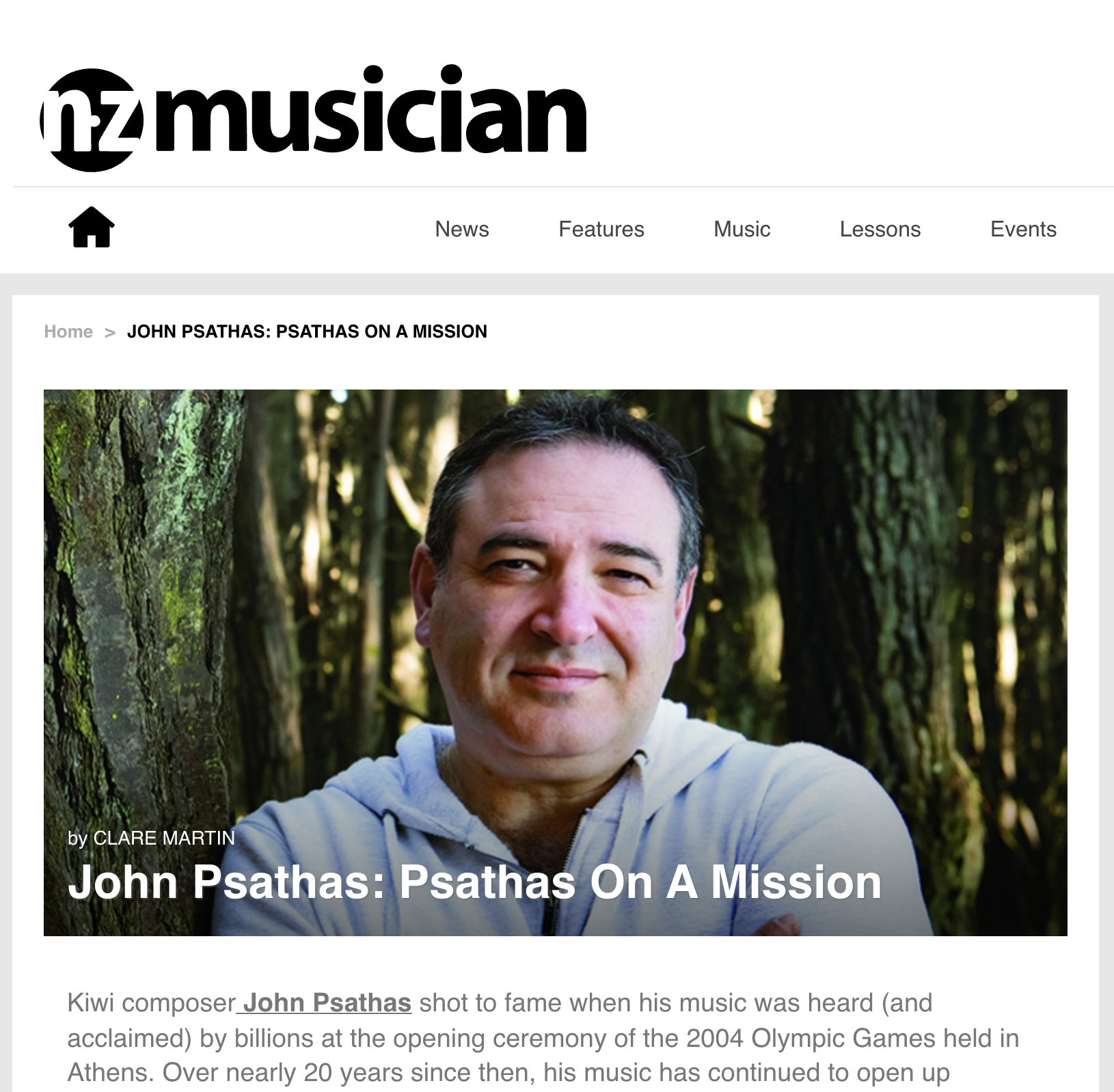 John Psathas Official Website