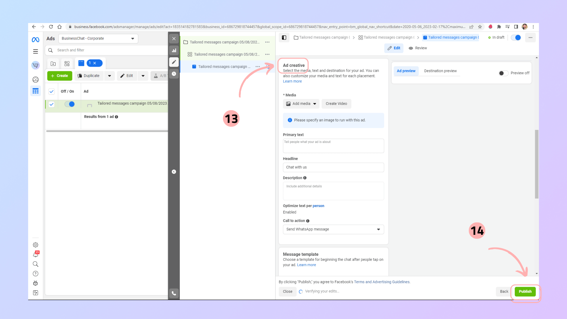 Step-by-step guide: How to Add WhatsApp Button on Facebook, Instagram ...