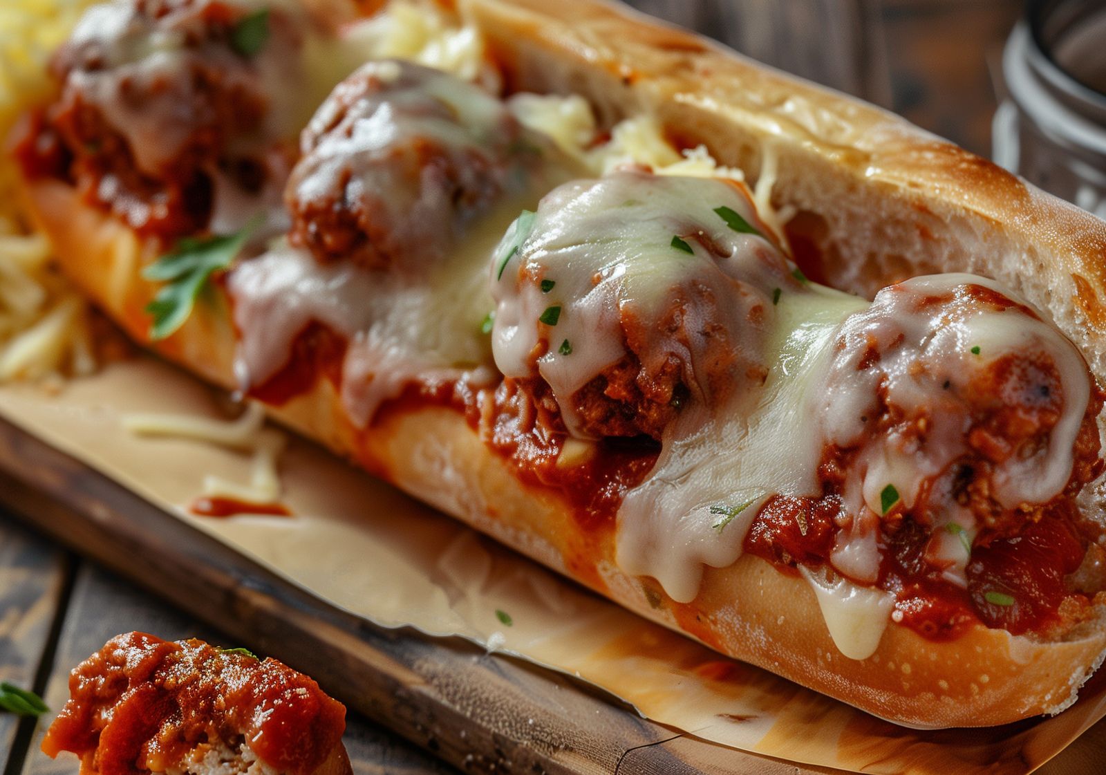 Wahlburgers at Home - Cheesy Meatball Subs