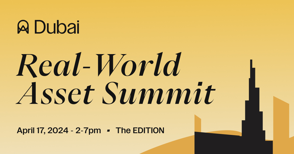 Dubai 2024 | Real-World Asset Summit