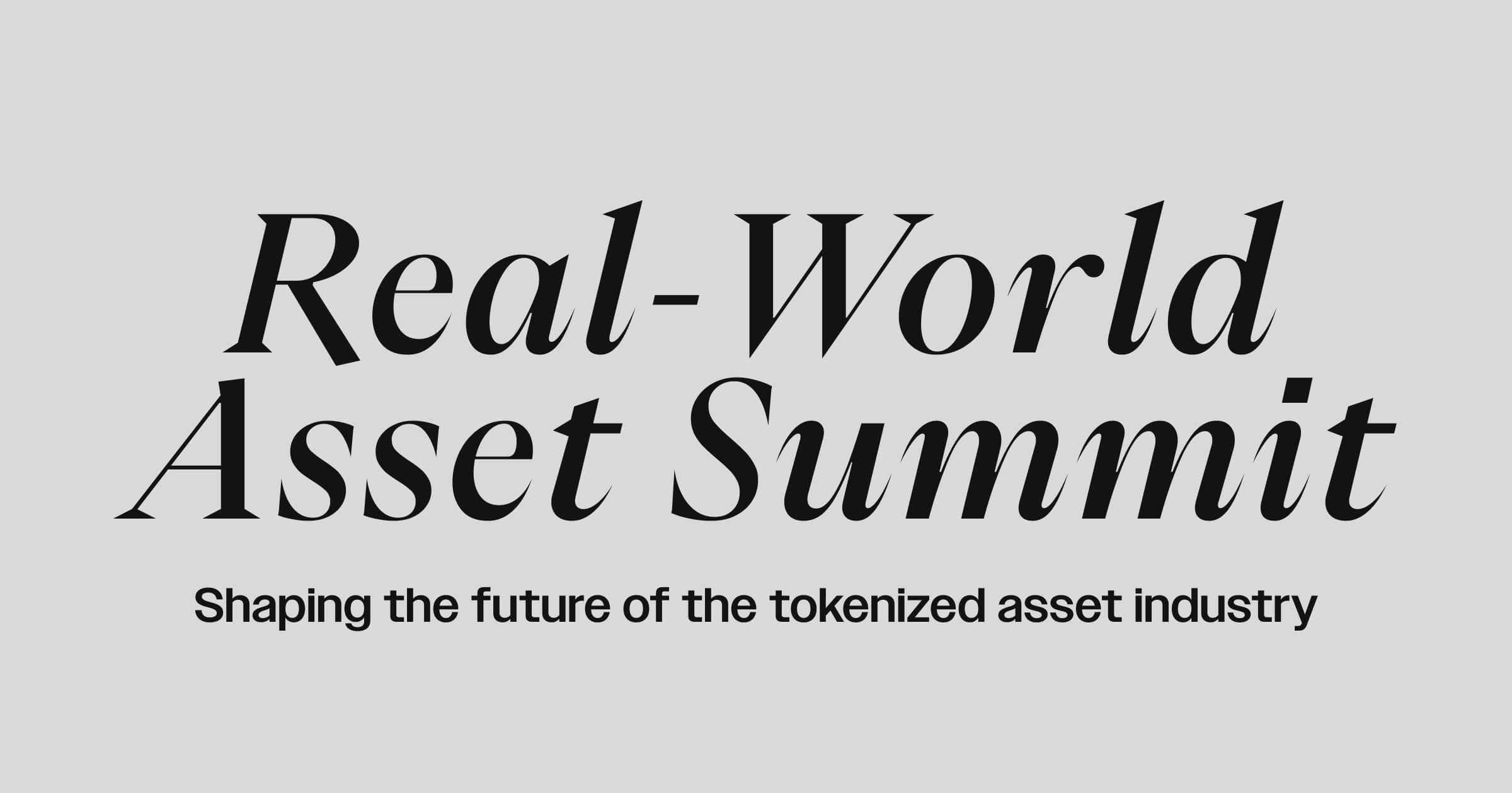 Real-World Asset Summit