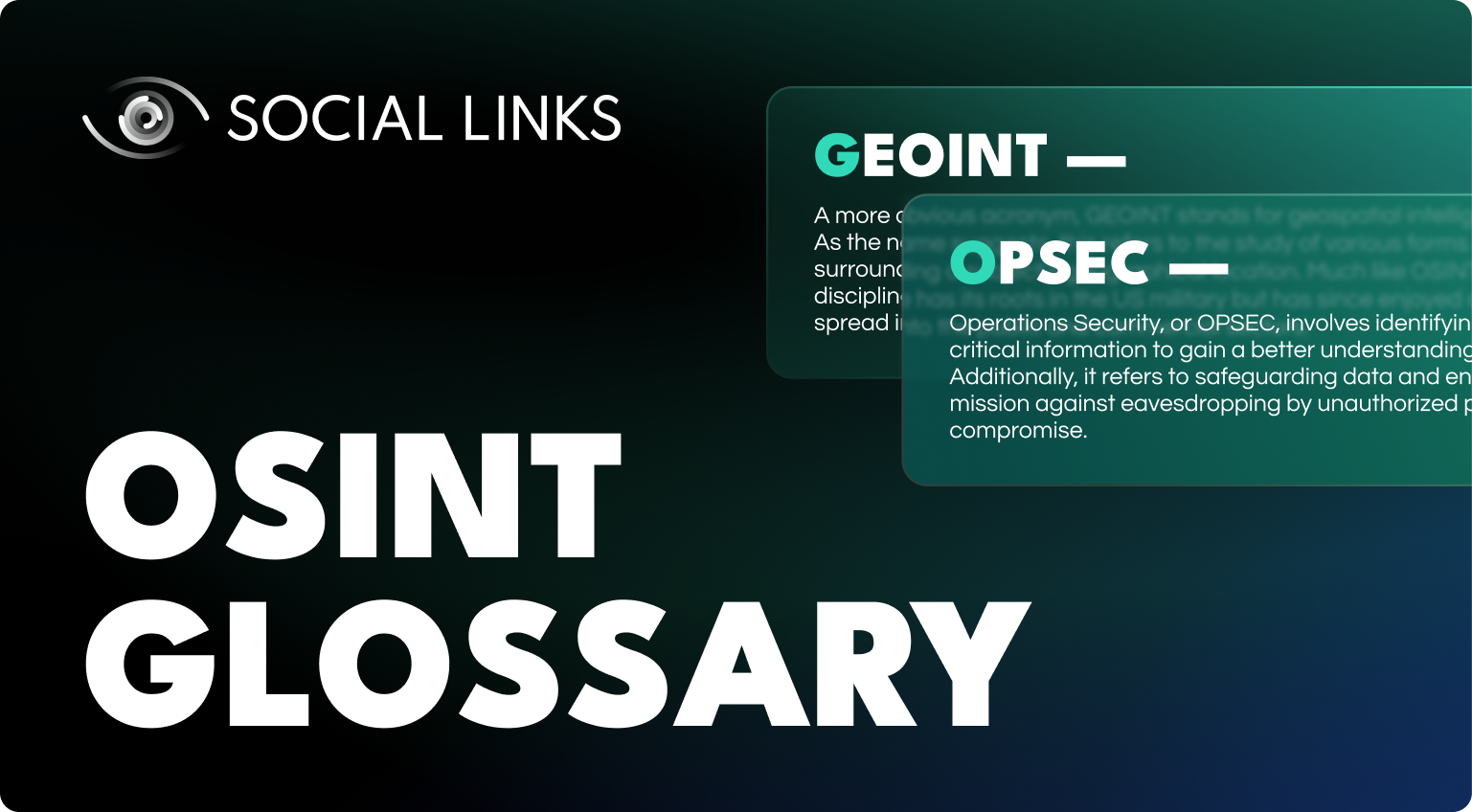 OSINT (Open-Source Intelligence) Glossary | Social Links