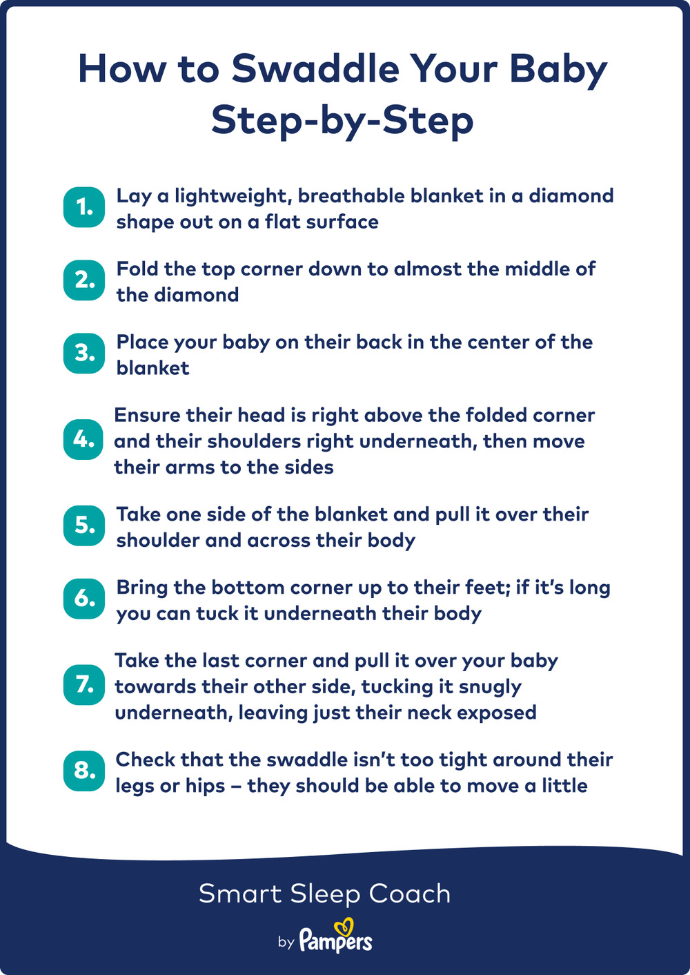How to Swaddle a Baby - Smart Sleep Coach by Pampers™