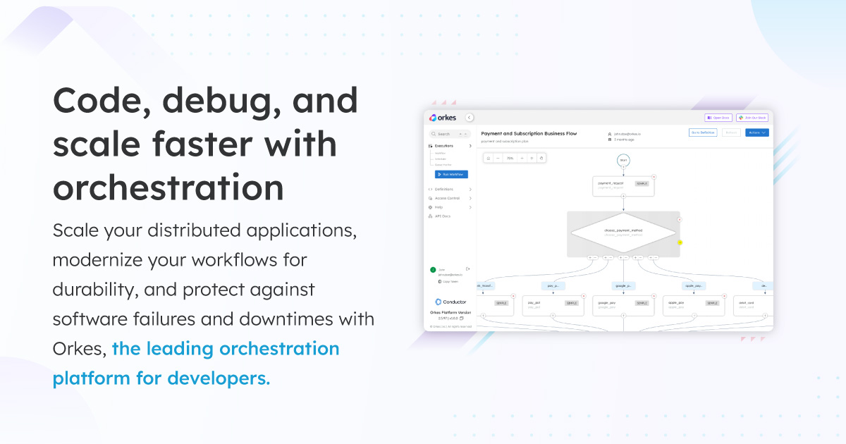 Orkes | Code, Debug, and Scale Faster with Orchestration