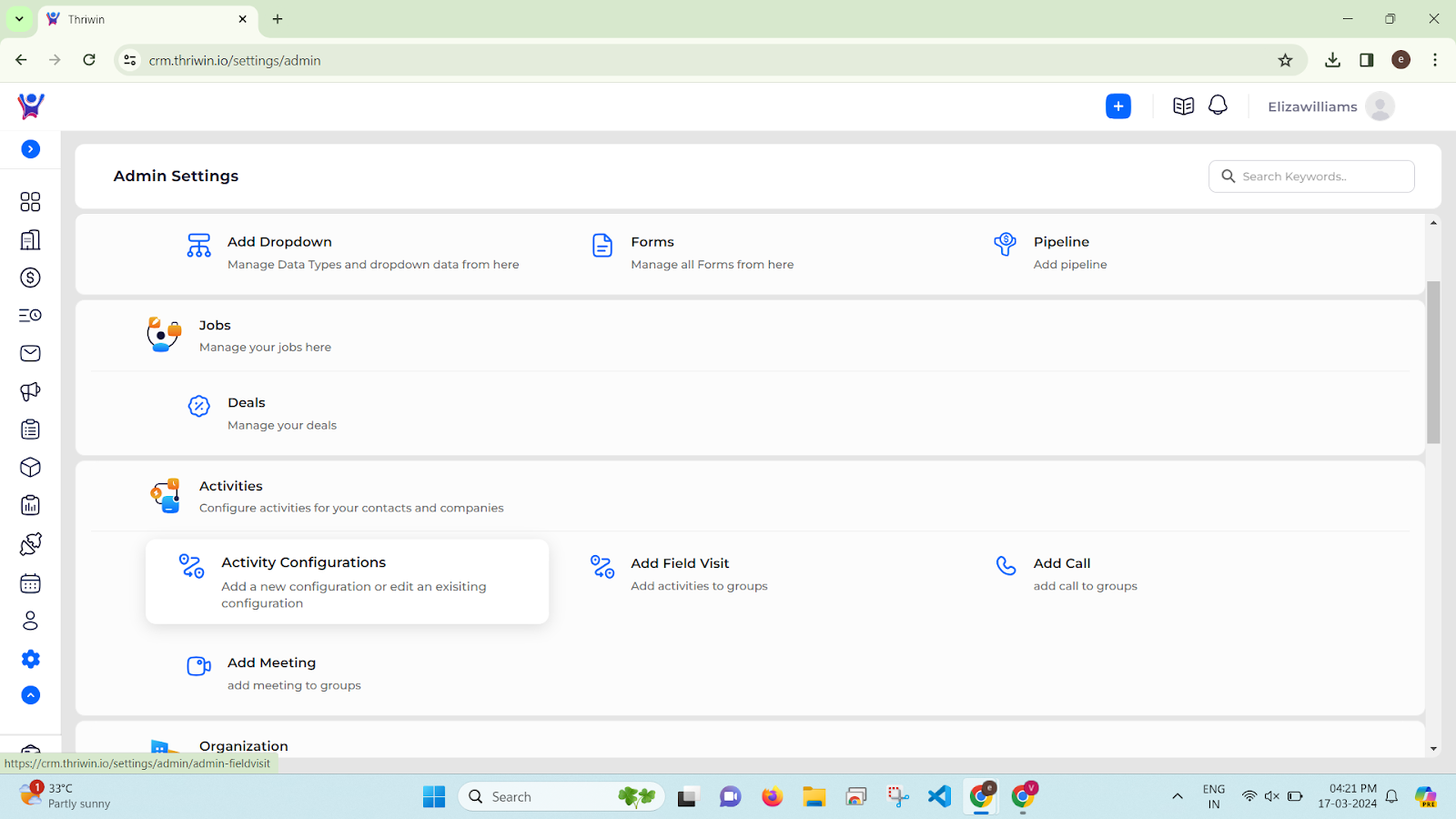 Thriwin -production site