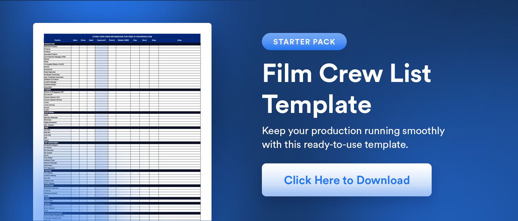 All the Film Production Paperwork You Need to Hire Crew | Wrapbook