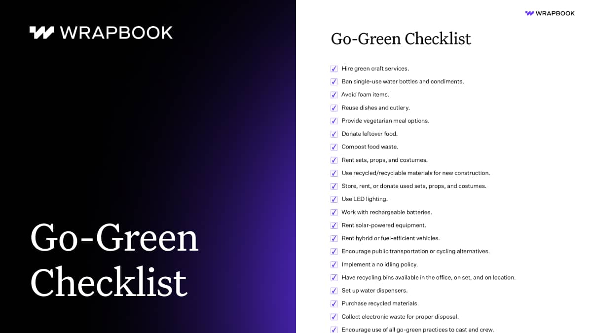 Download the Go-Green Checklist | Wrapbook