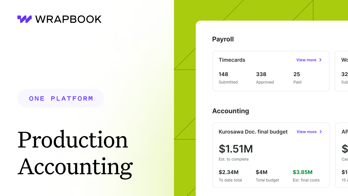 Production Accounting | Wrapbook
