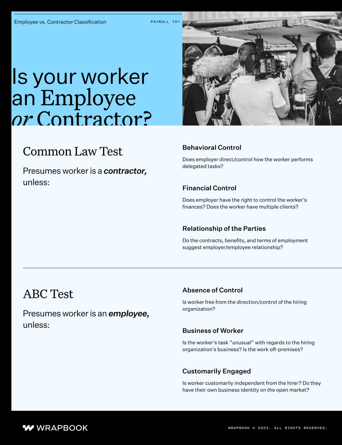 Employee or Contractor? Worker Classification Tests By State | Wrapbook