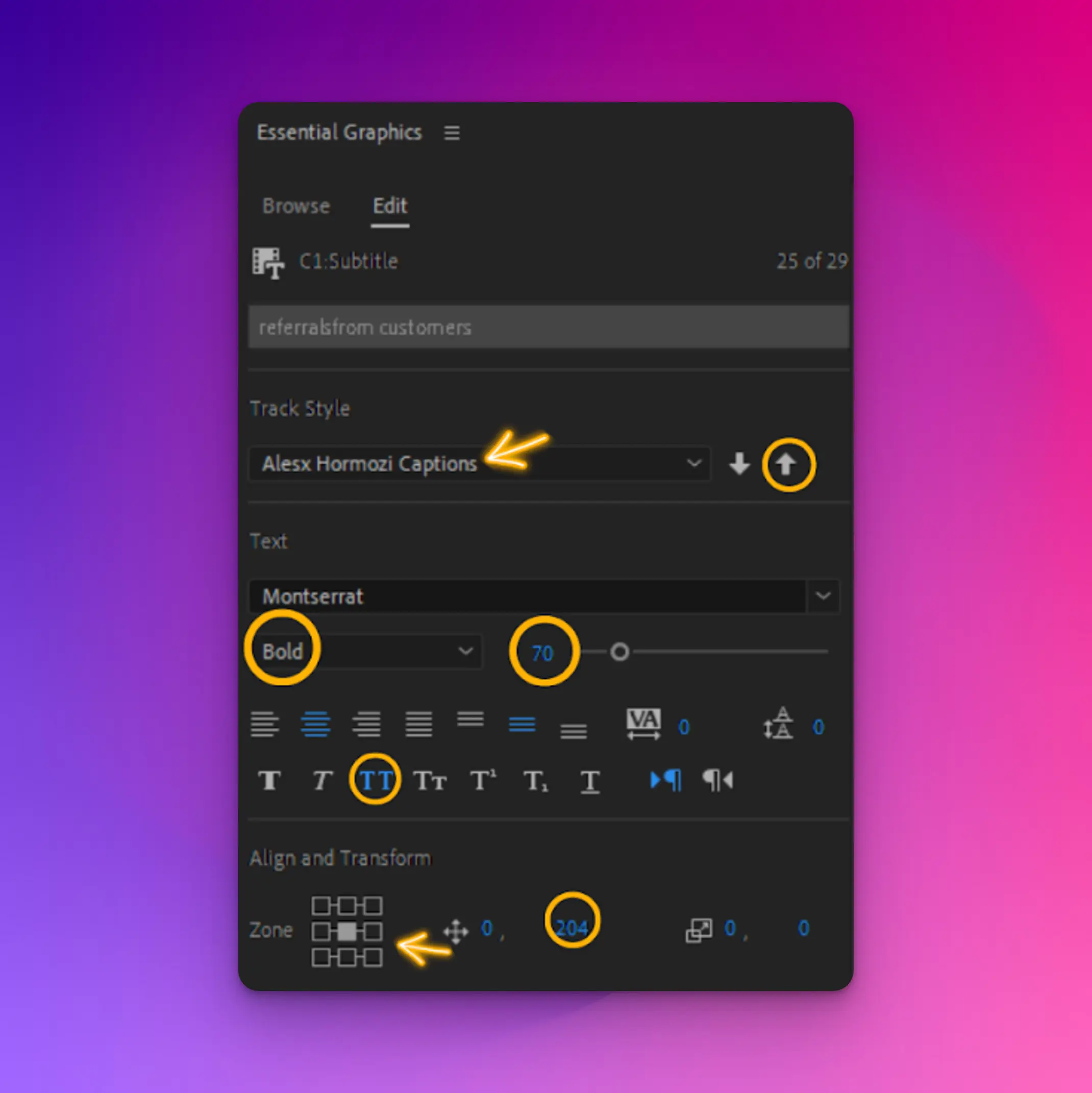 3 Ways to Make Alex Hormozi Captions: Font & Style