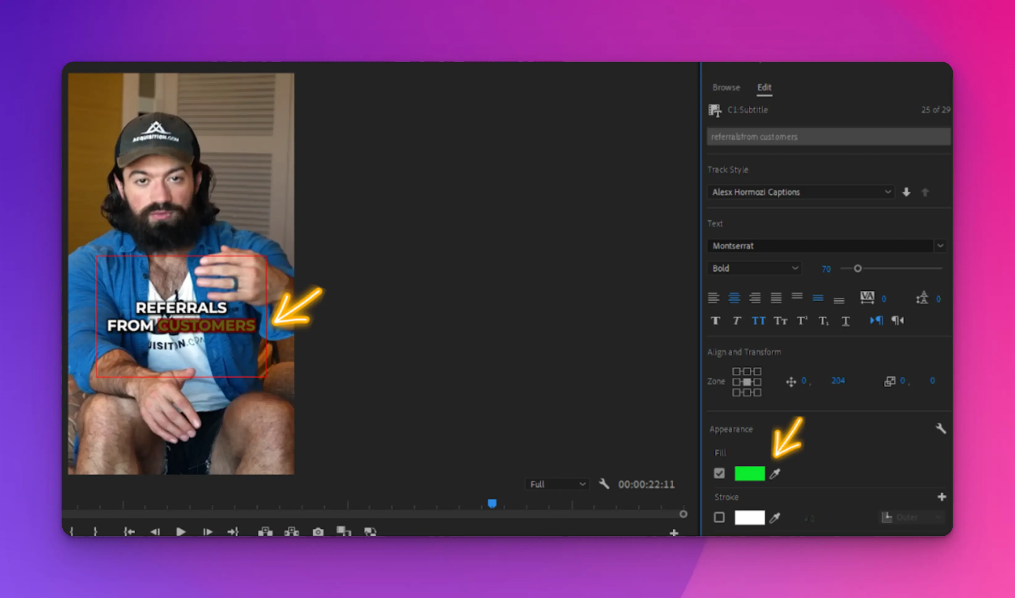 3 Ways to Make Alex Hormozi Captions: Font & Style